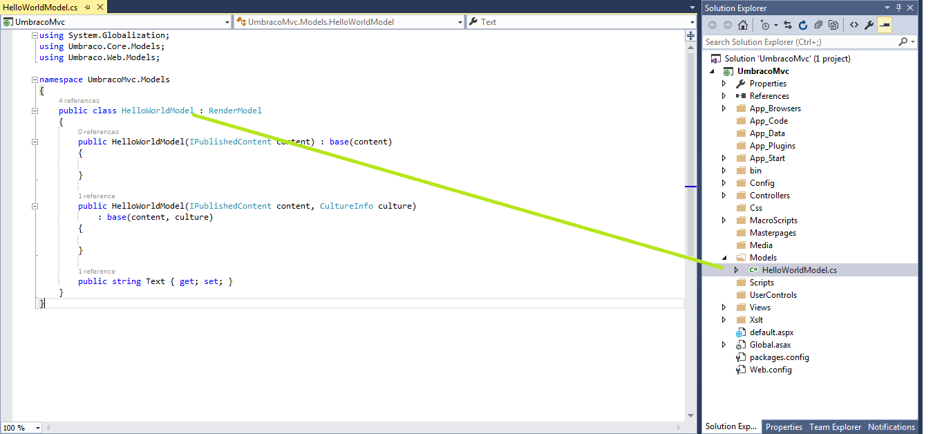 Umbraco CMS with ASP.NET MVC – Part 4 The MVC Recipe